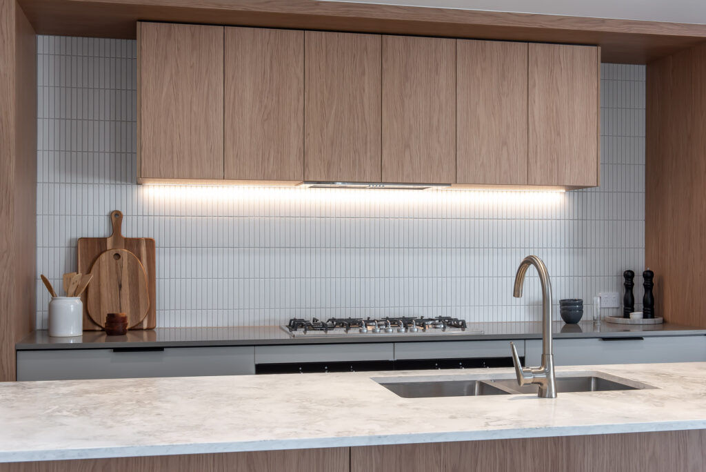 Silica Free Stone benchtops throughout - Status Residential